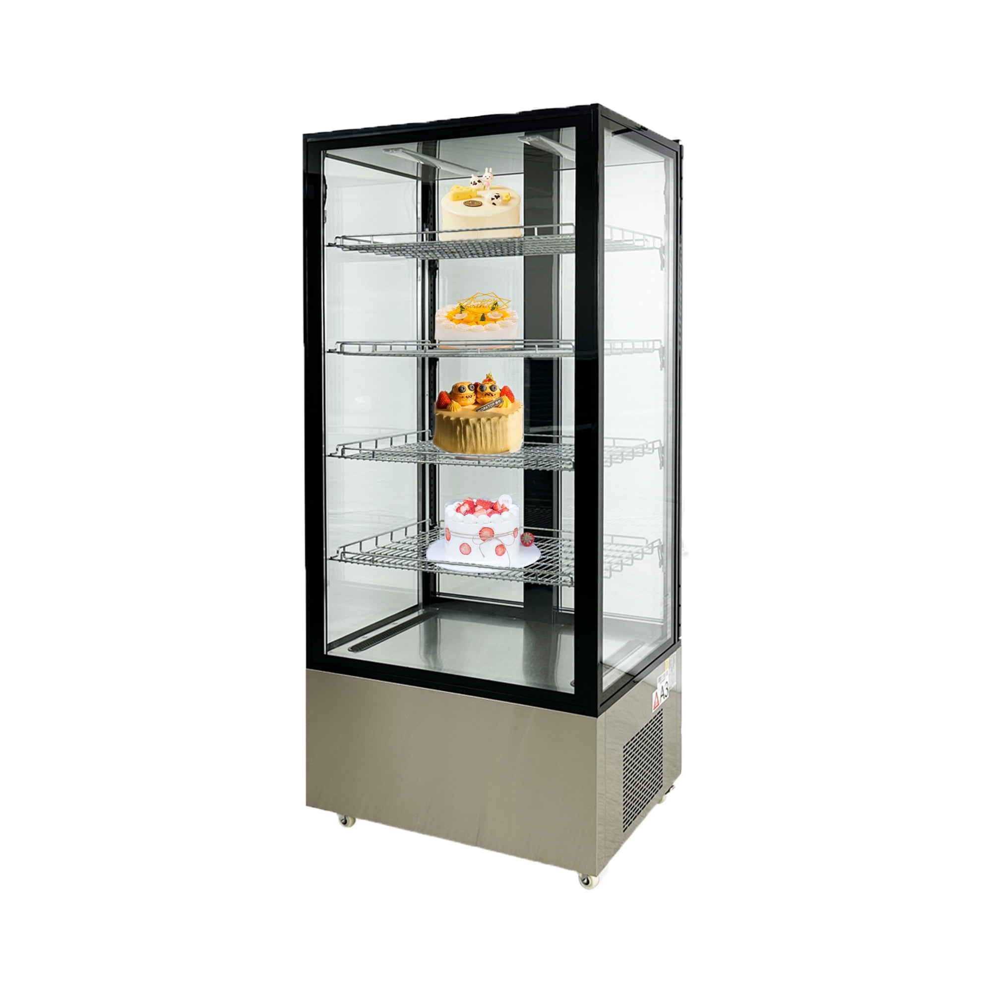 33 in. Four-Sided Bakery Glass Commercial Refrigerator Display Case 21. ...