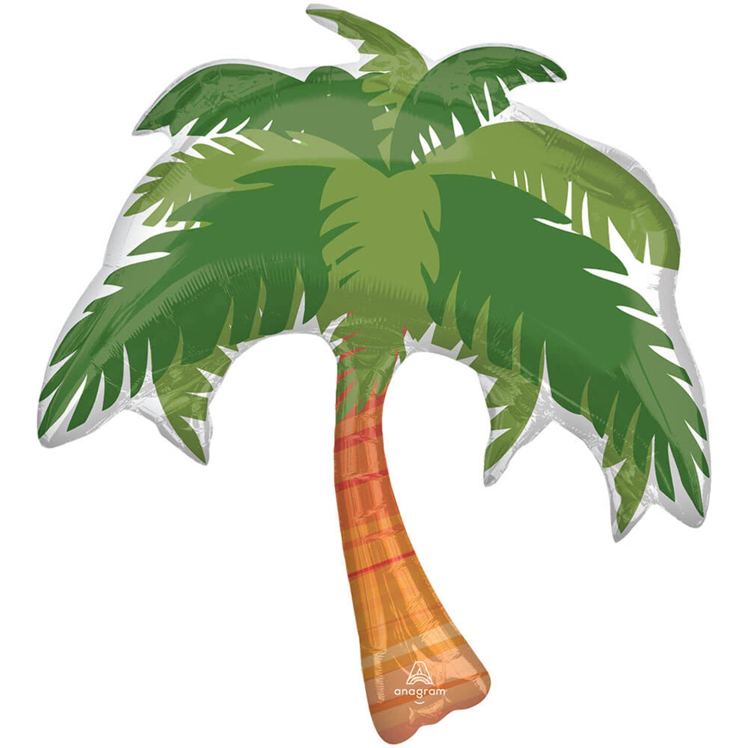 33 inch Beach Life Palm Tree Anagram Foil Mylar Balloon - Party ...