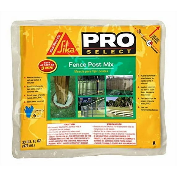 Sika, 33 oz Post Fix Fence Mix Foam for Wood, Steel, Aluminum, PVC ...