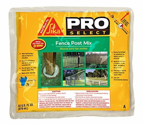 Sika, 33 oz Post Fix Fence Mix Foam for Wood, Steel, Aluminum, PVC ...