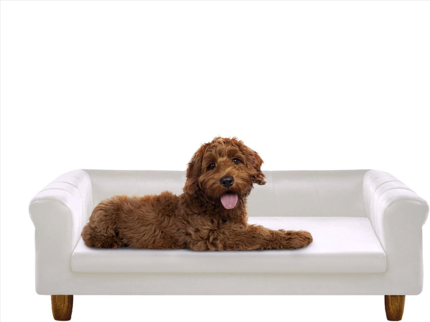 Faux Suede Ped Bed in Grey Washable Sofa Couch for Small & Medium Cats ...