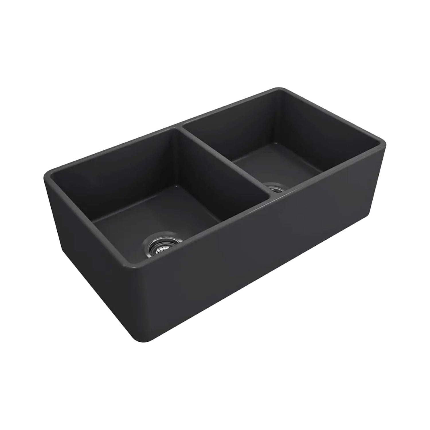33 x 18 Inch Crestwood Farmhouse Sink, Charcoal Fireclay Kitchen Sink ...