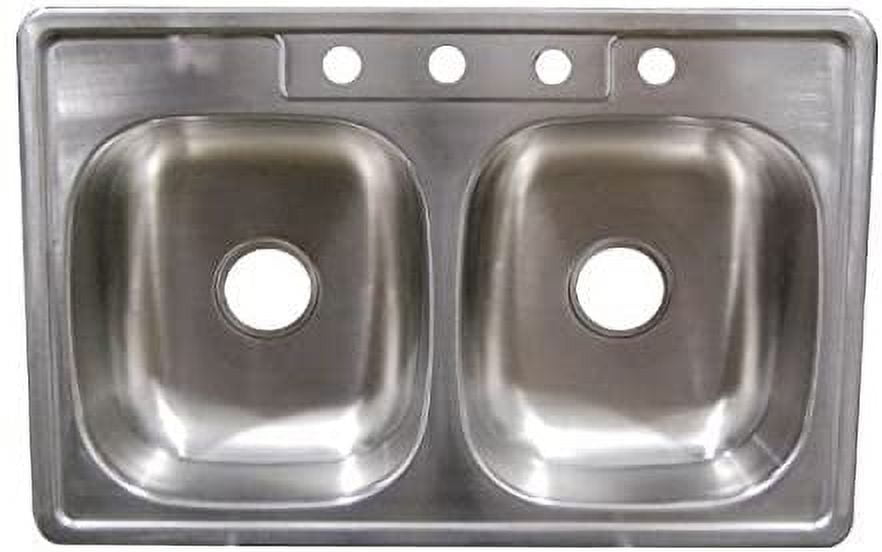 33" x 19" (6" Deep) Stainless Steel Kitchen Sink for Mobile Homes ...