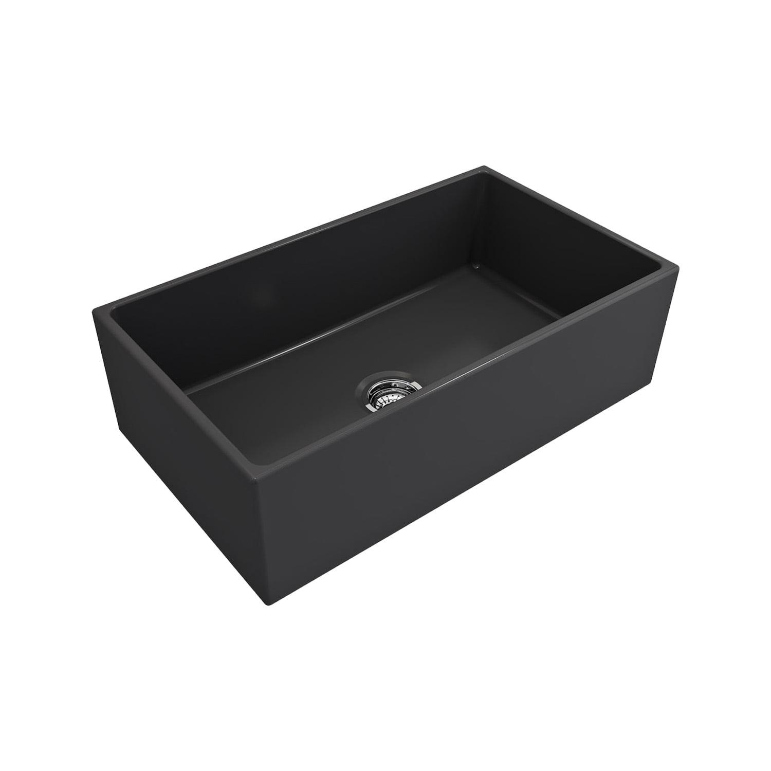 33 x 19 Inch Crestwood Farmhouse Sink, Charcoal Fireclay Kitchen Sink ...
