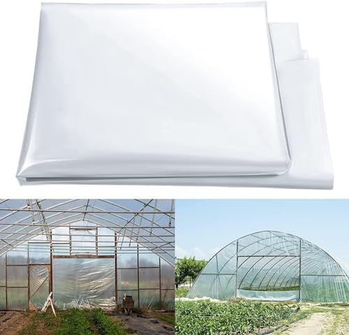 33 x 20 FT Clear Greenhouse Plastic Sheeting, 6 Mil Polyethylene Film ...