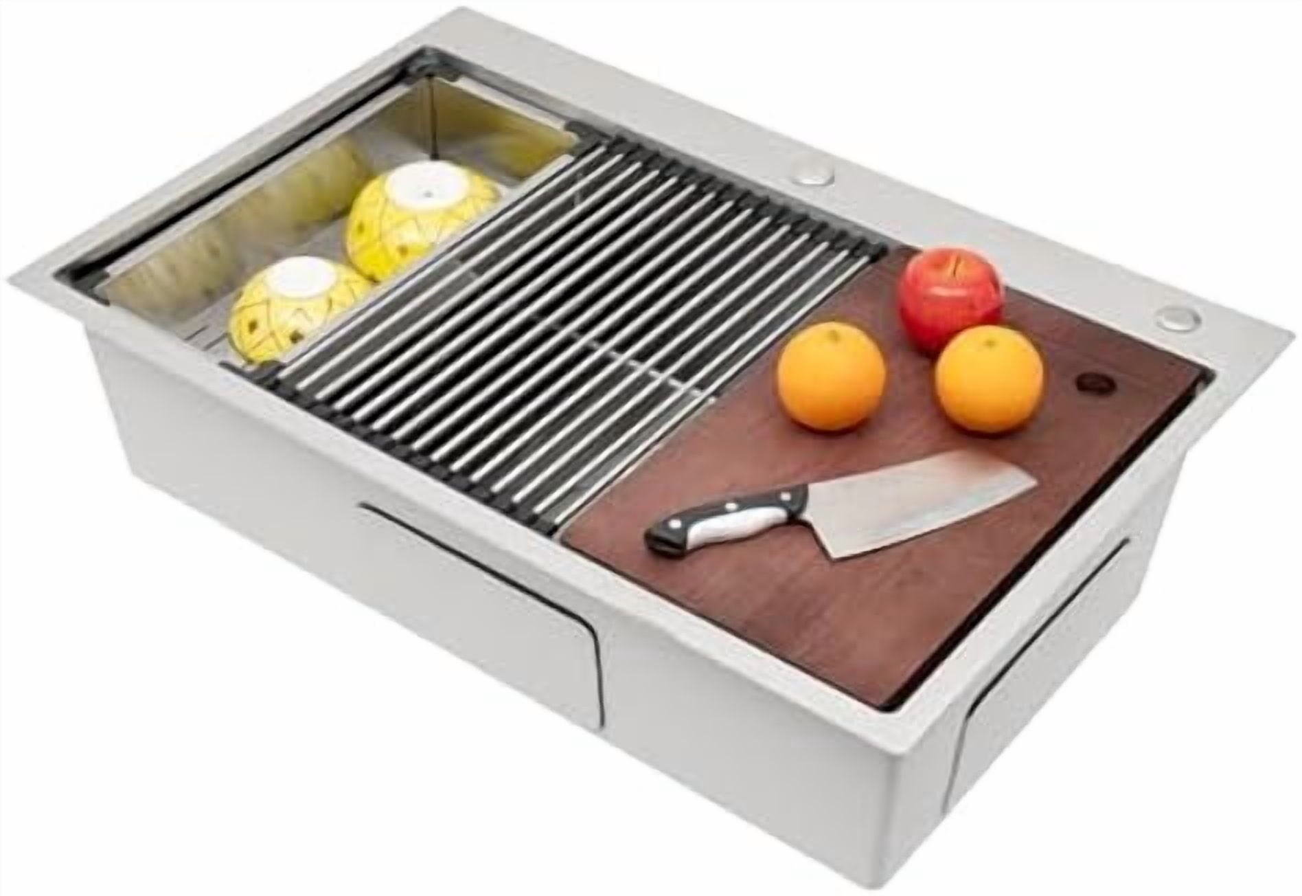 33 x 22 Inch Single Bowl Stainless Steel Undermount Sink, Single Bowl ...