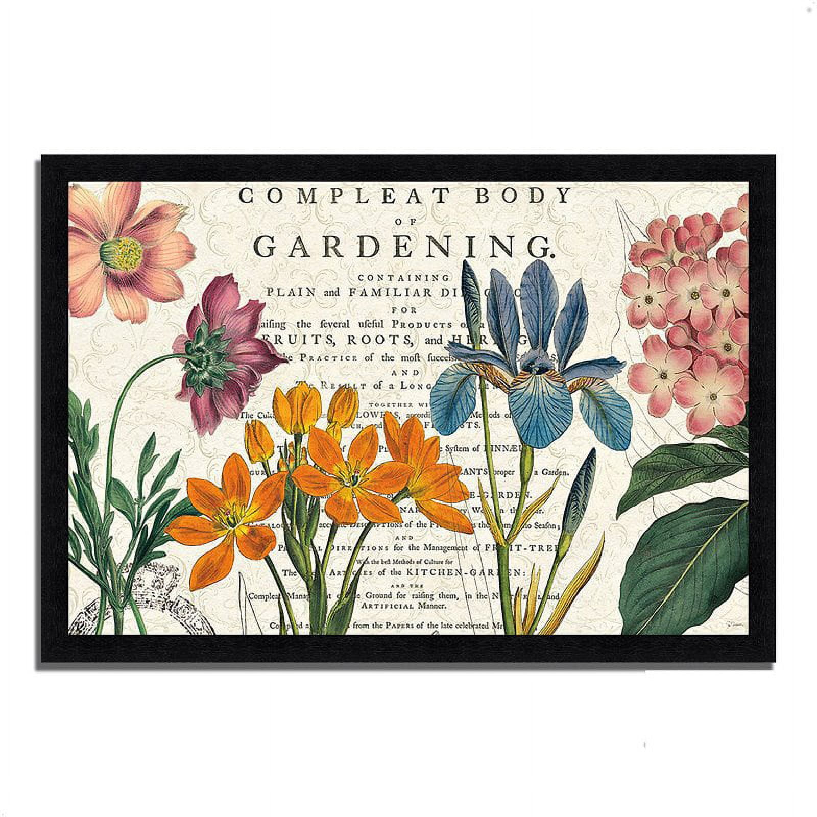 33" x 23" Botany by Sue Schlabach - Wood Framed Print Wall Art Multi ...