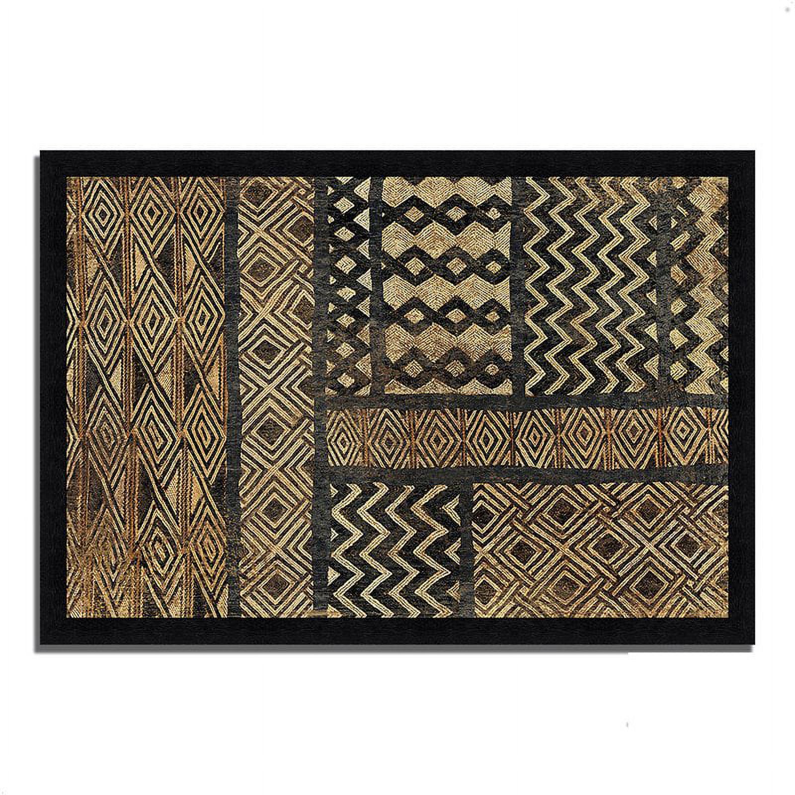 33 x 23 Kuba Abstract by Sue Schlabach - Wood Framed Print Wall Art ...