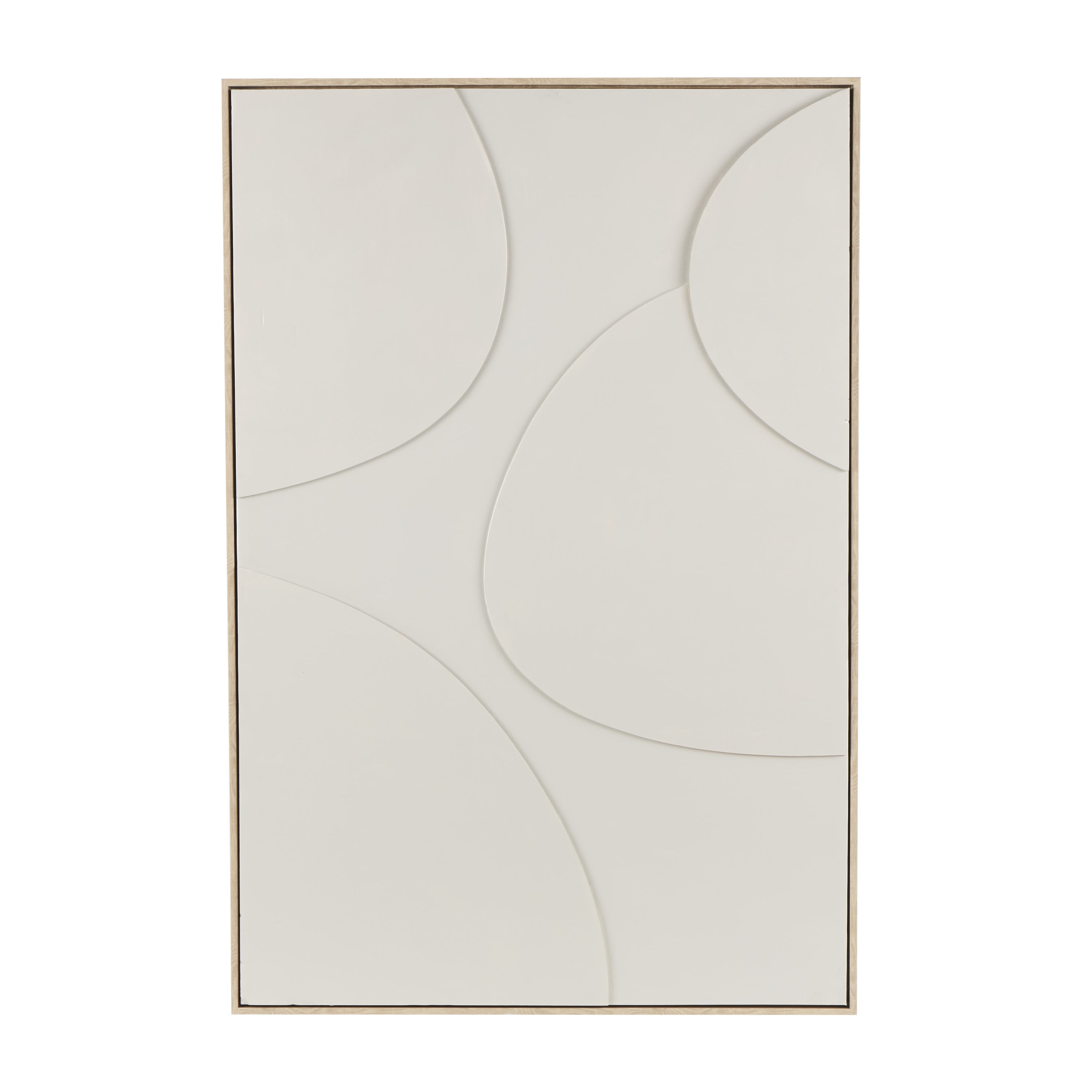 DecMode Geometric Framed Wall Art - 33x49 Abstract Circles Frame ...