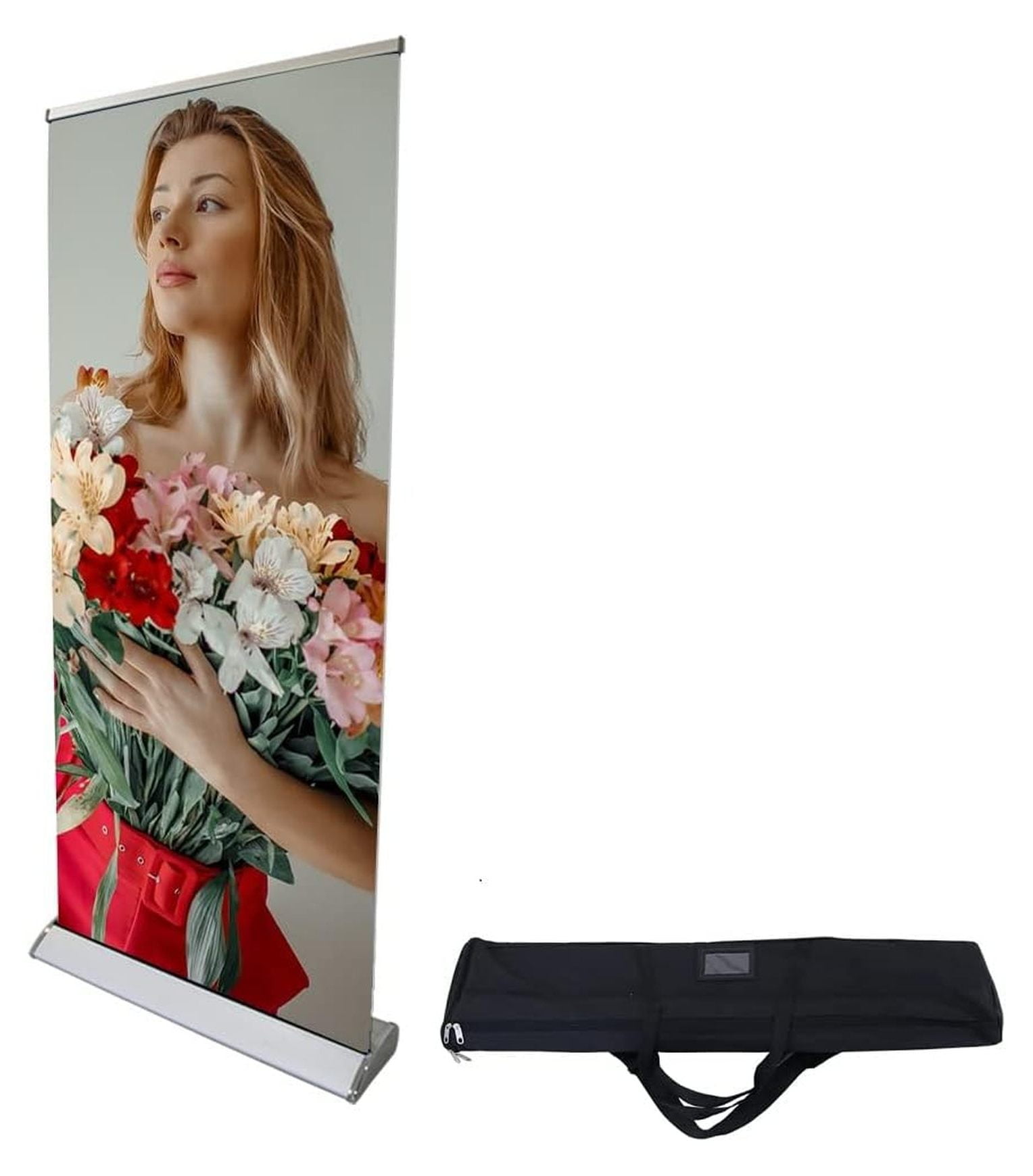 33½''x 80'' Heavy Duty Deluxe Premium Retractable Roll Up Banner Stand ...