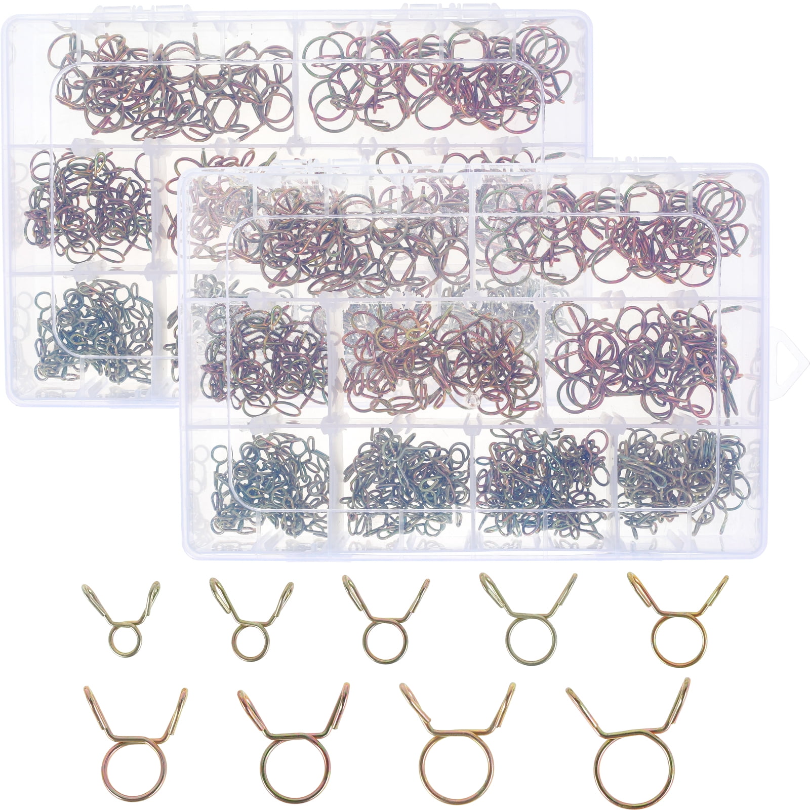 330/660Pcs Spring Hose Clamp Set Stainless Steel Fuel Line Hose Spring ...