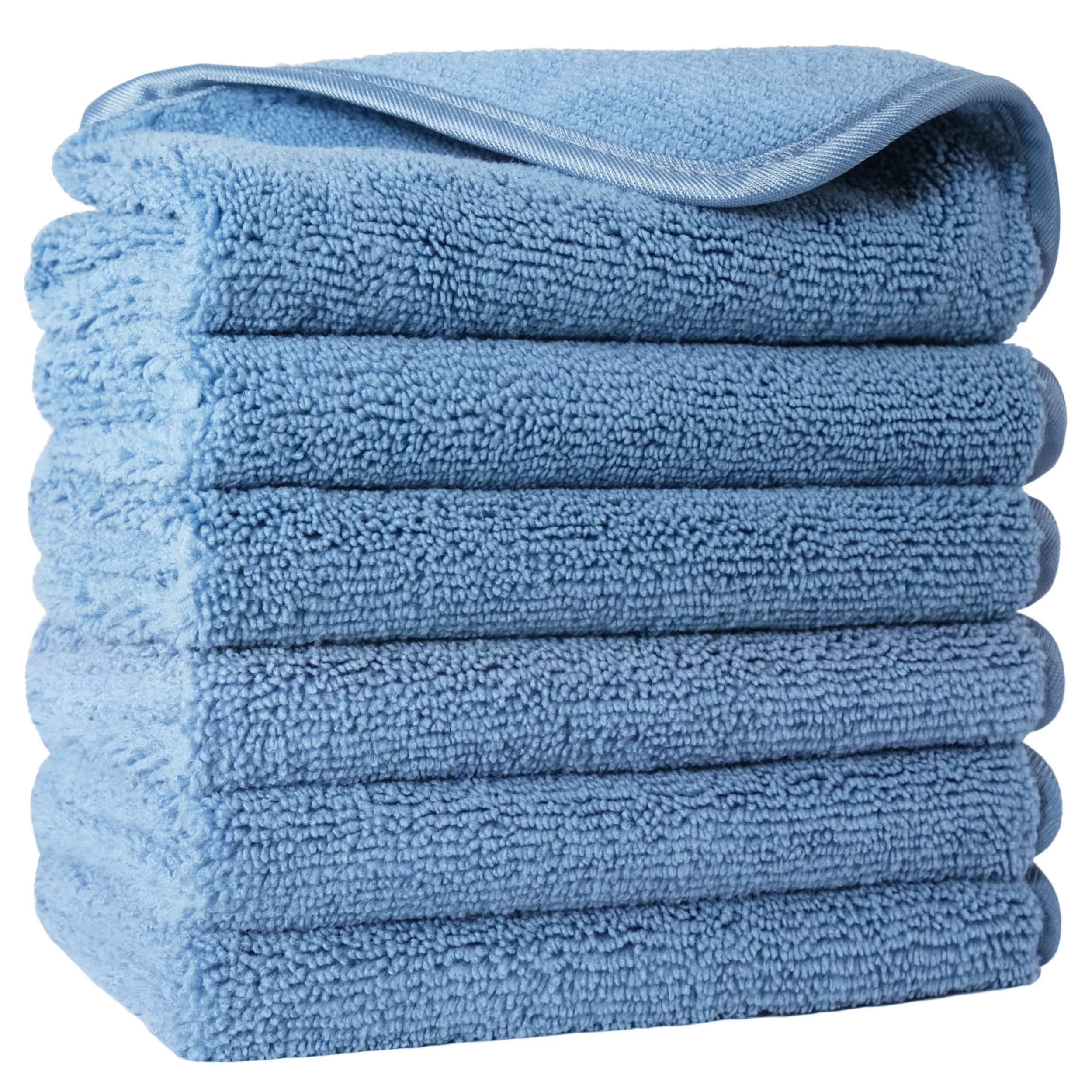 330 GSM Wash Cloth Face Towel, 13x13 in | 6 Pack, Oversize, Lint Free ...