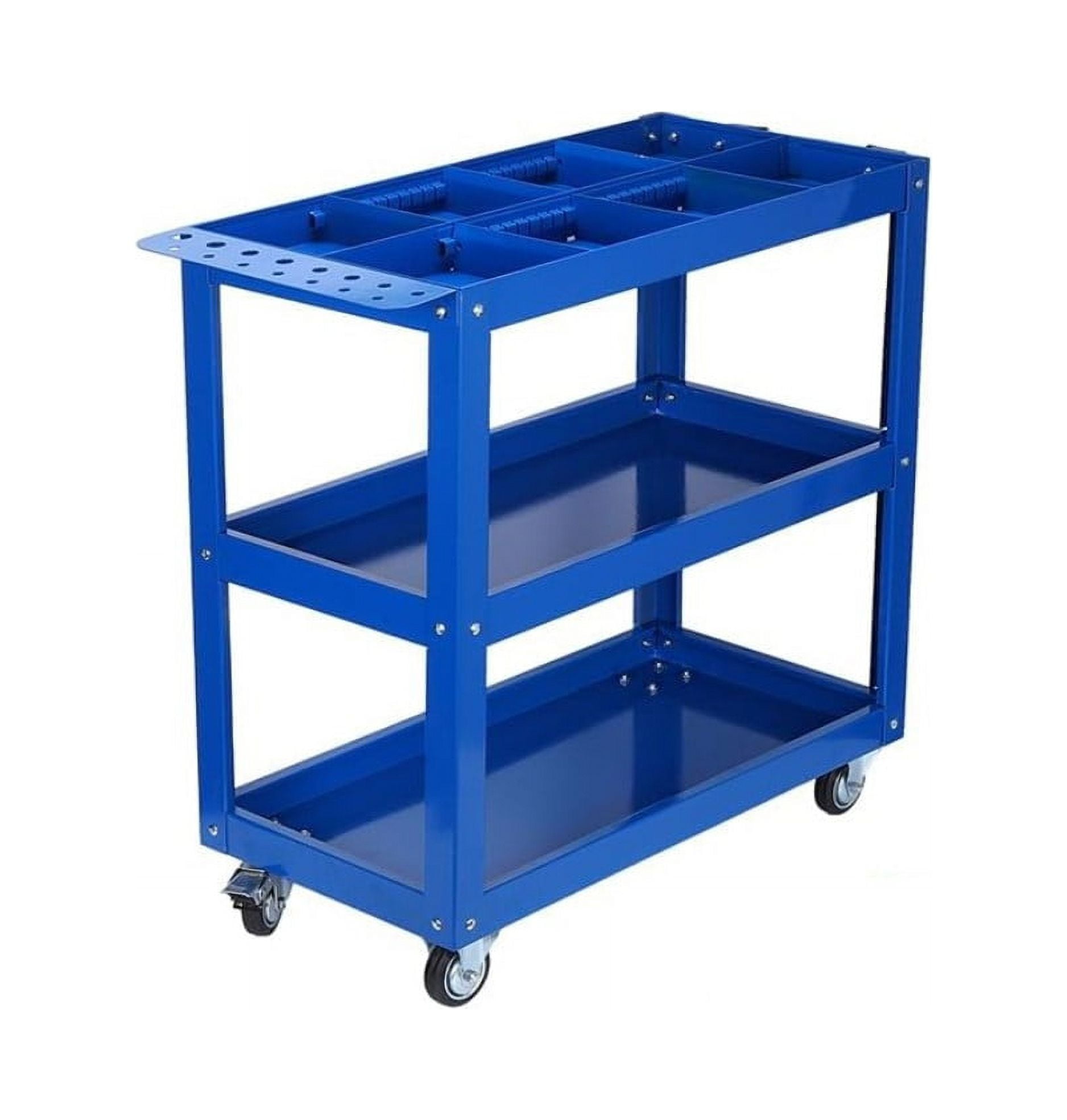 330 lbs Tool Trolley with Adjustable Dividers, Large Capacity Tool Cart ...