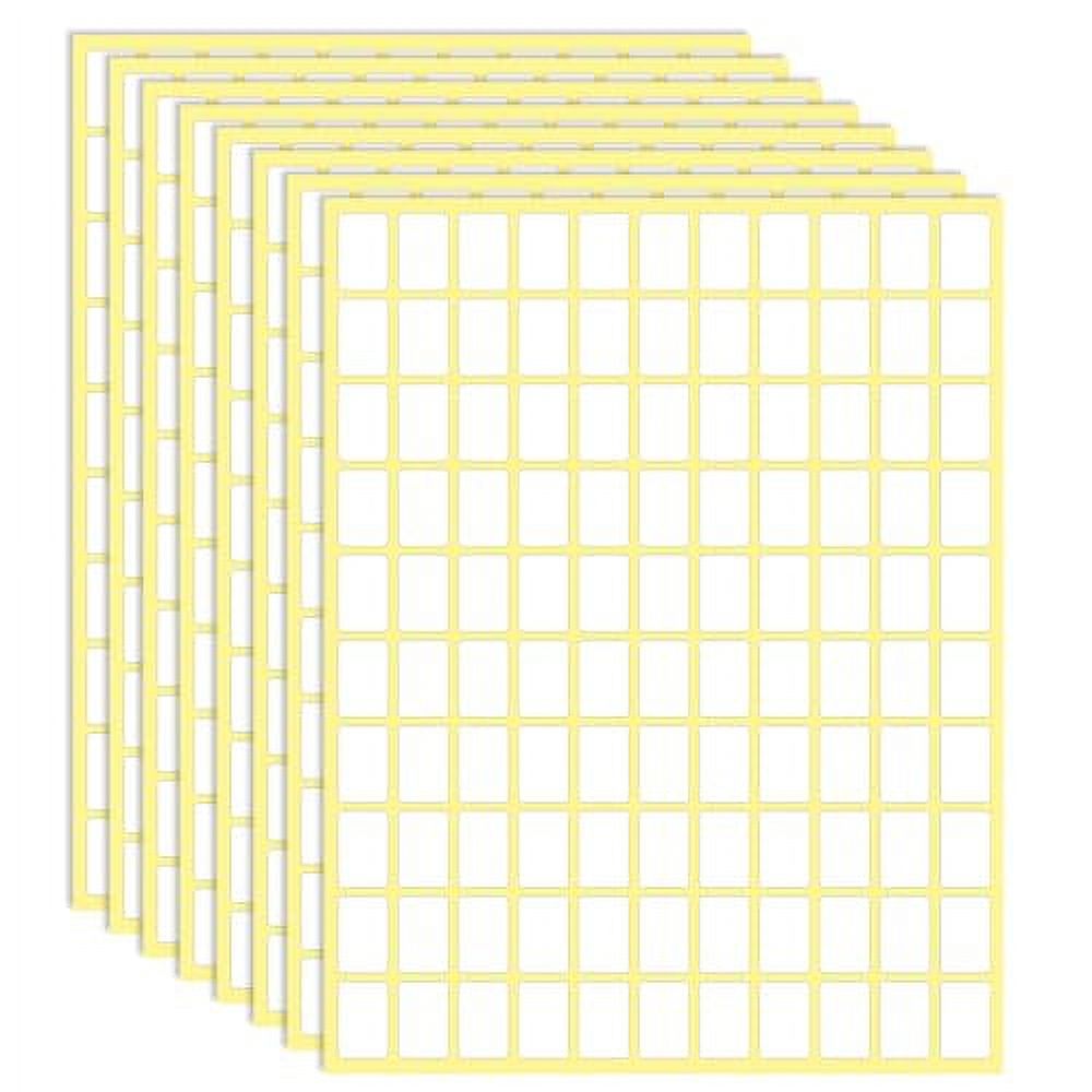 3300 Pack Small White Labels Stickers 0.5" x 0.75" White Labels ...