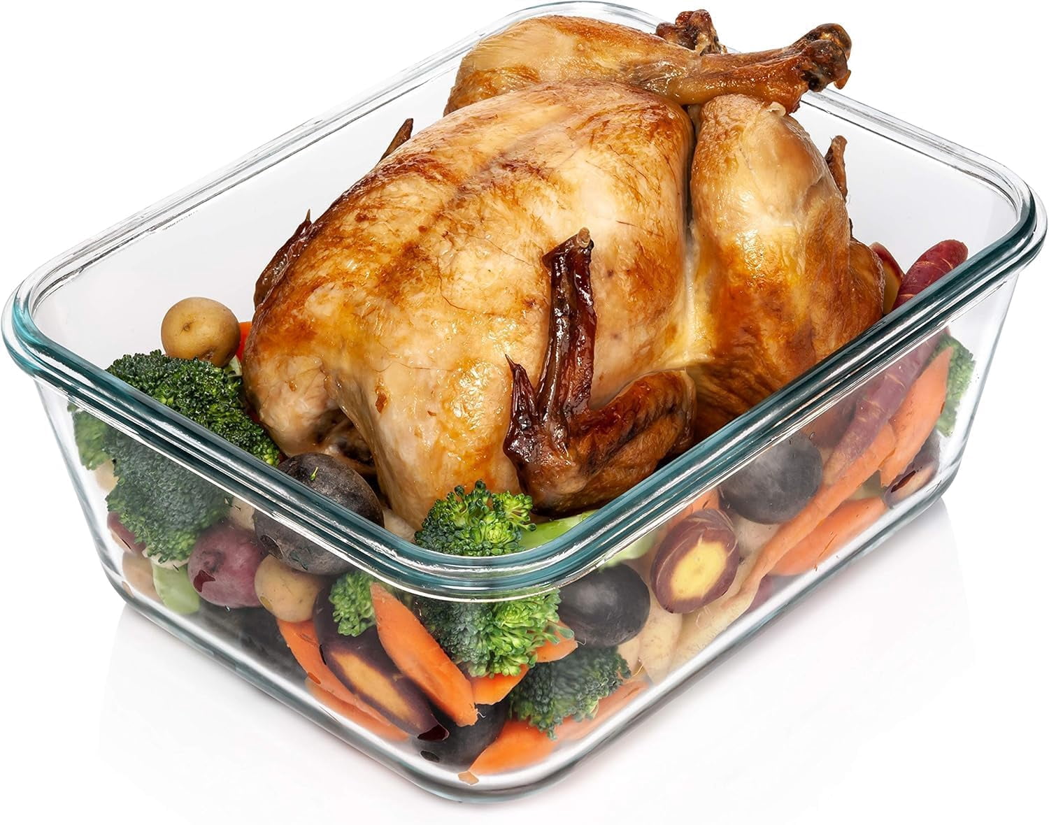 3300 ml/ 112 oz LARGE Glass Container with Locking Lid. for Storing ...