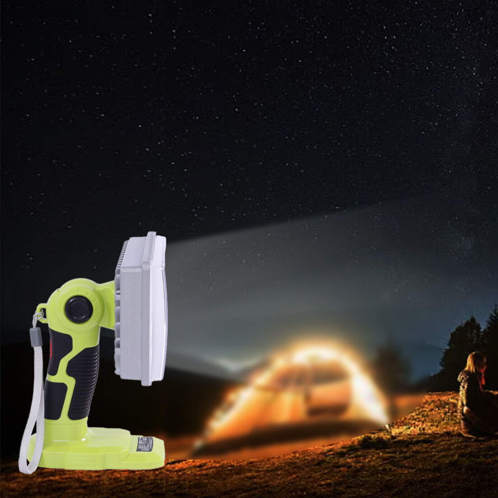 3300LM Spotlight Flashlight Wide Illumination Range 18V for Boats & Off ...