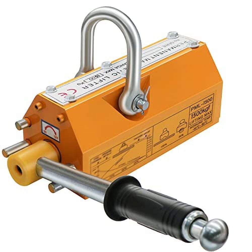 3300Lbs Magnet Lifting with Release, 1500KG Magnetic Lifter Device ...
