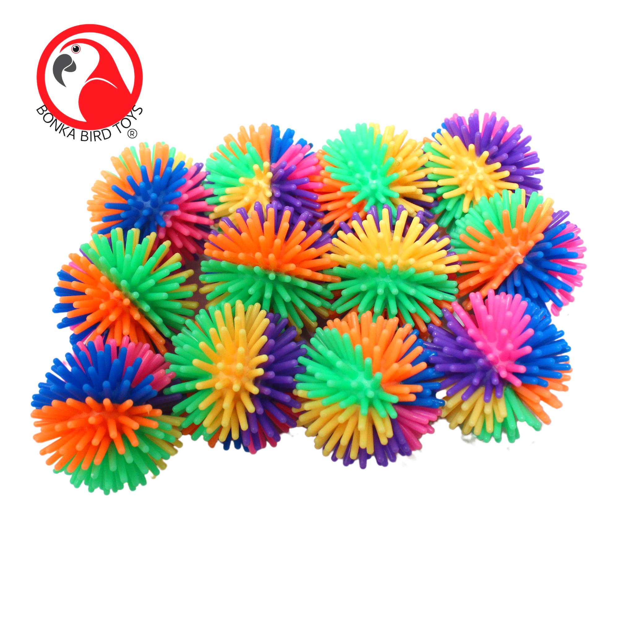 3302 Small Rainbow Spike Balls (3302 Pk12 Rainbow Spiky) - Walmart.com