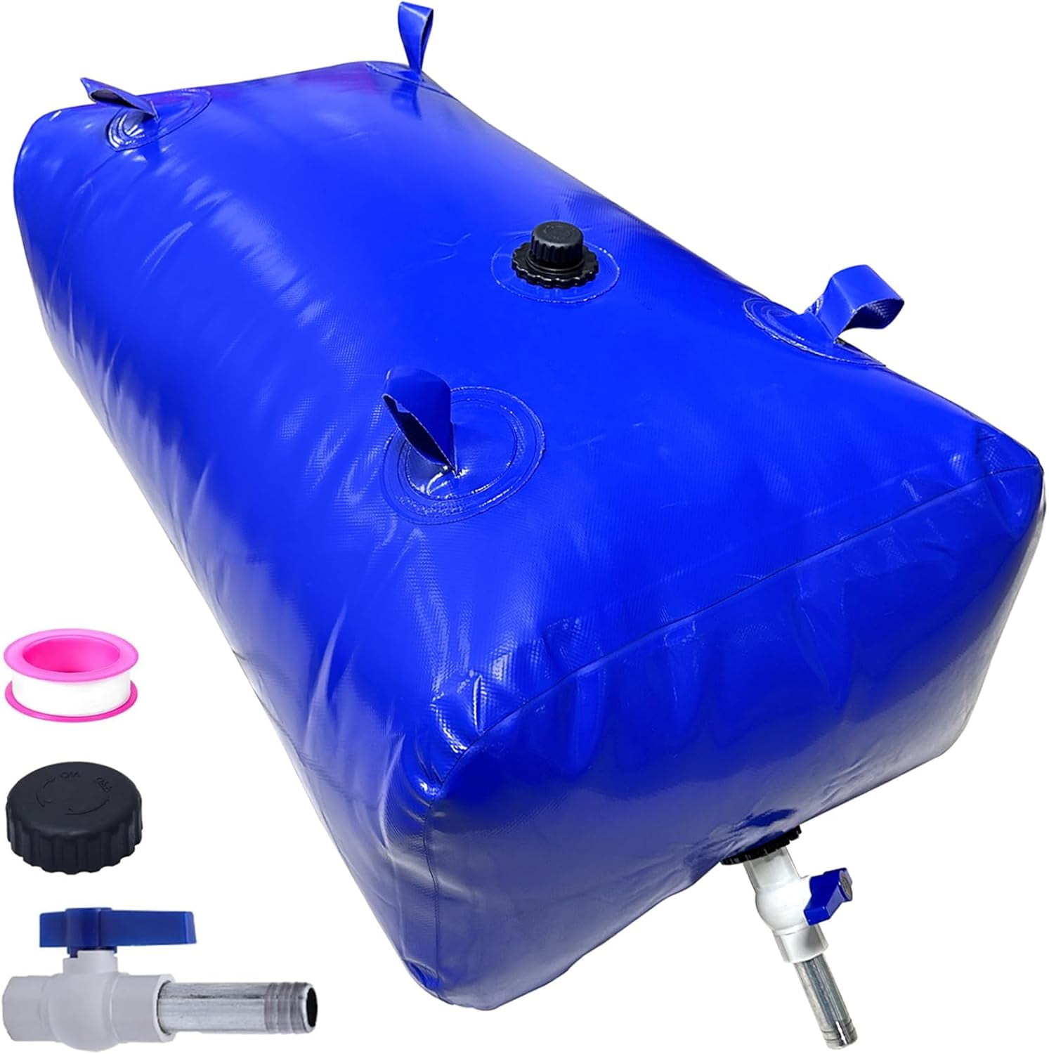 330L/87Gal Portable Water Storage Bladder Large Capacity Foldable Water ...
