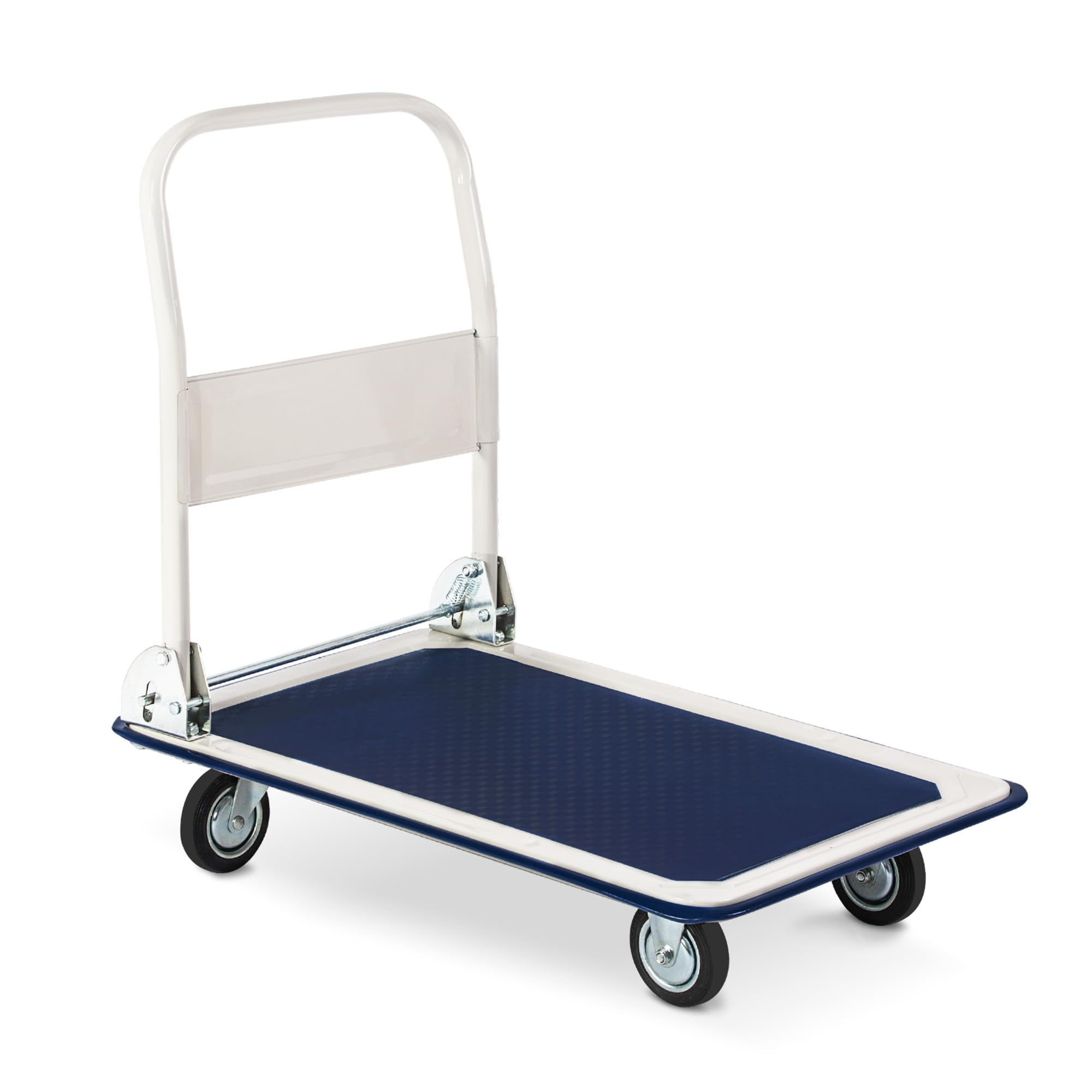 330LB Heavy Duty Platform Truck, Steel Rolling Flatbed Cart with ...