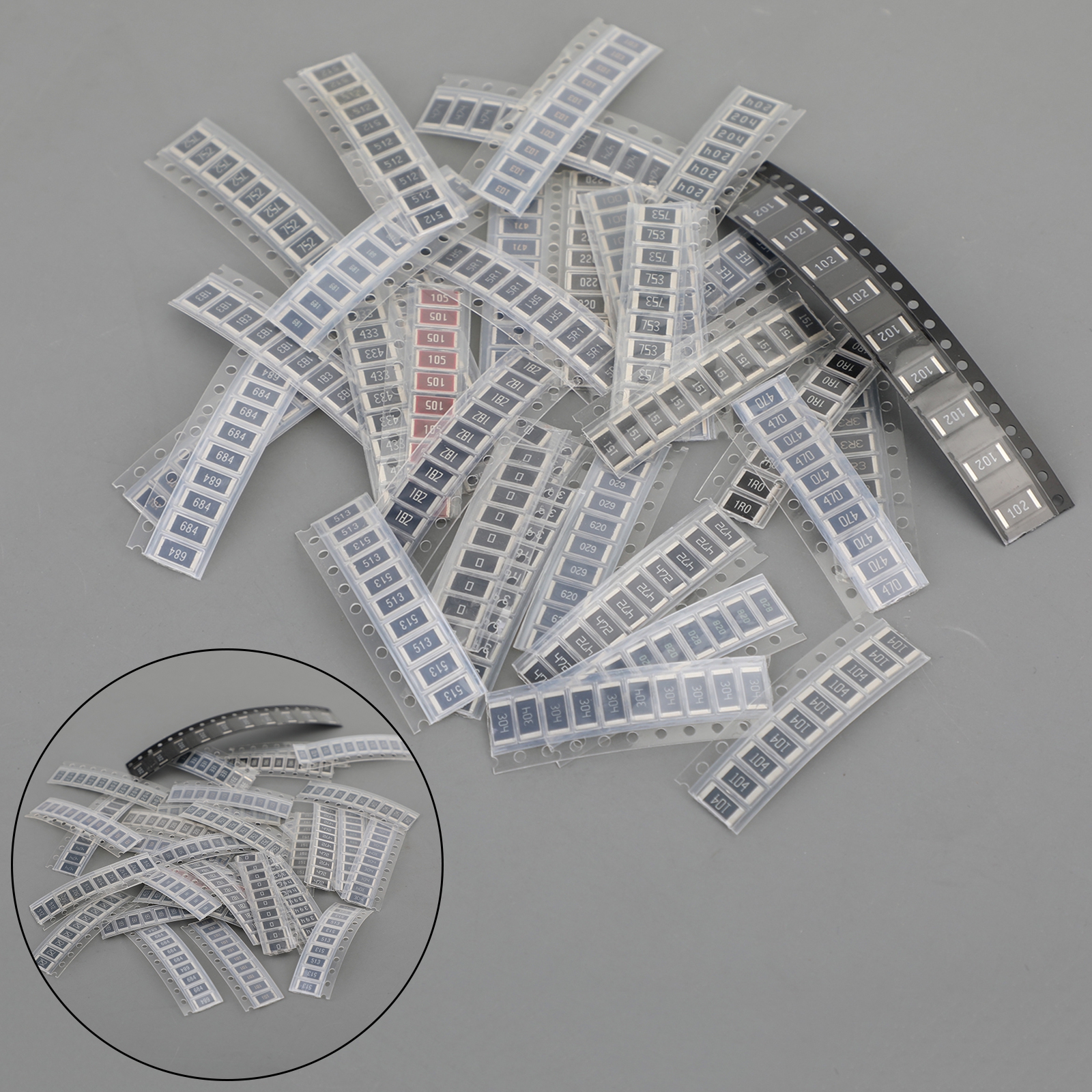 330PCS 2512 SMD Resistor Assorted Kit 1R-1M Ohm 5% 33 Values x 10PCS ...