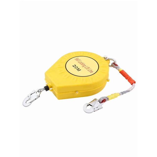 330lbs Fall Arrester Lifeline, 65ft/20m Self Retracting Lifeline, Nylon ...