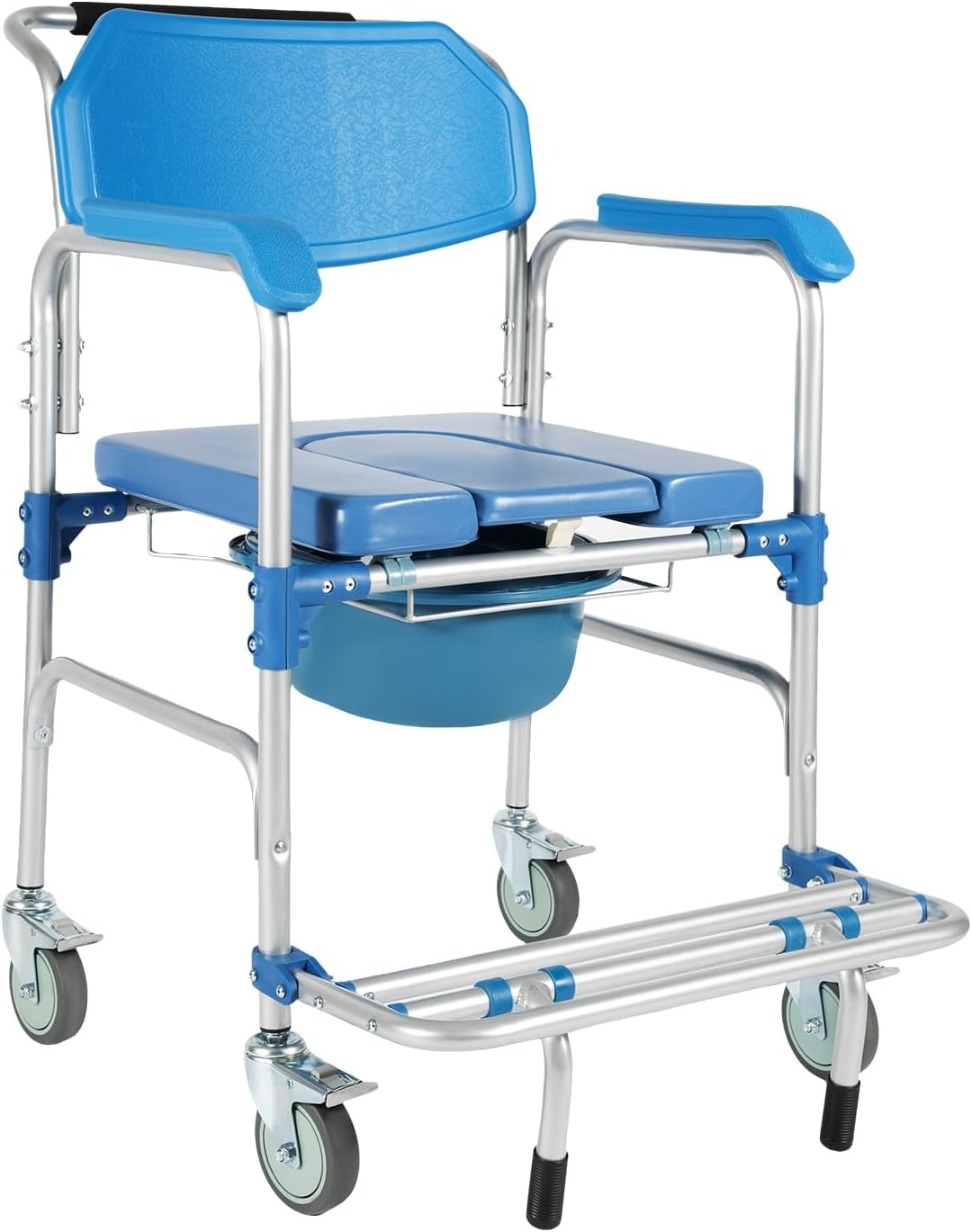 330lbs Max Capacity Multi-Function Commode Chair Shower Chair with ...