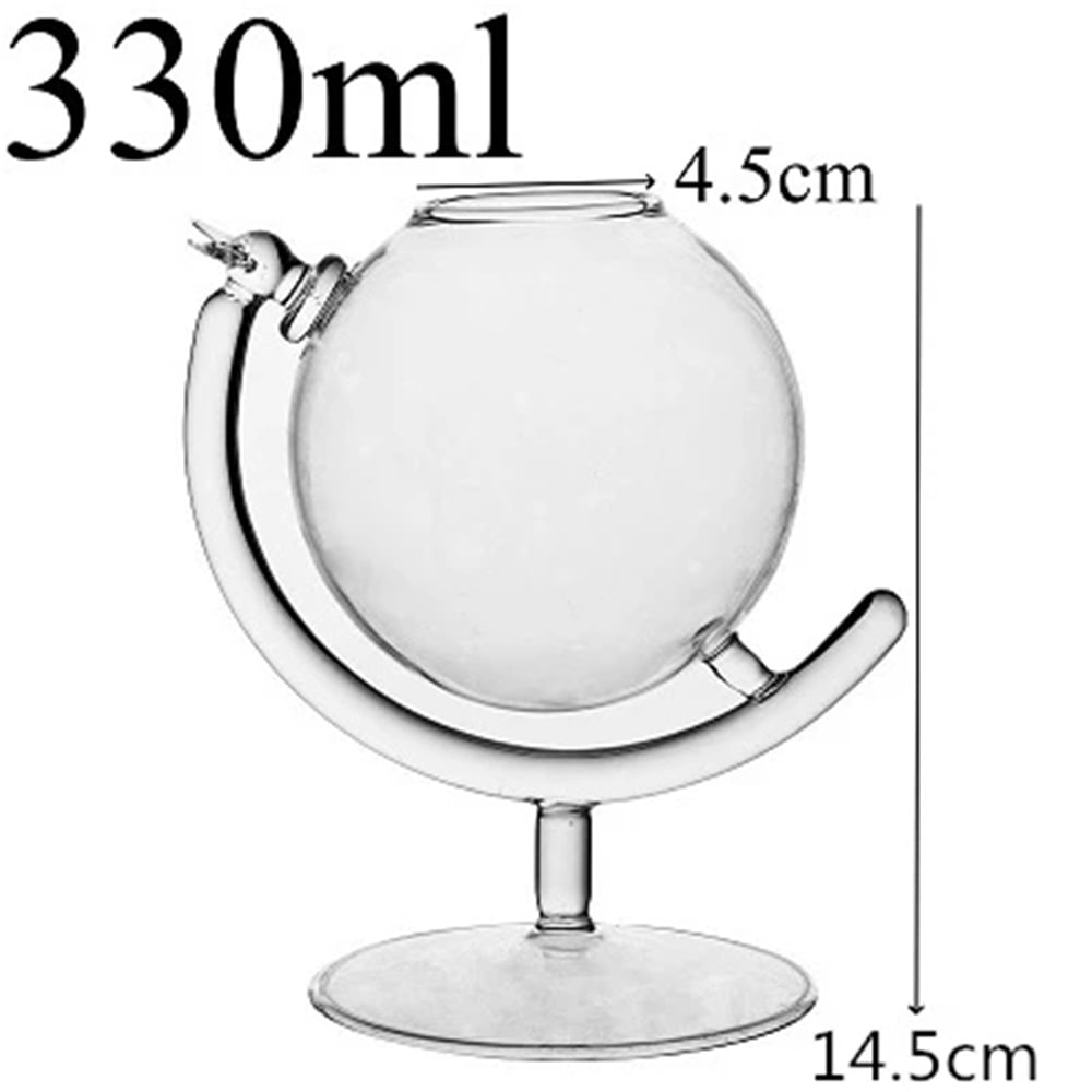 330ml Creative Globe Design Cocktail Transparent Lead-free Glass Cup ...