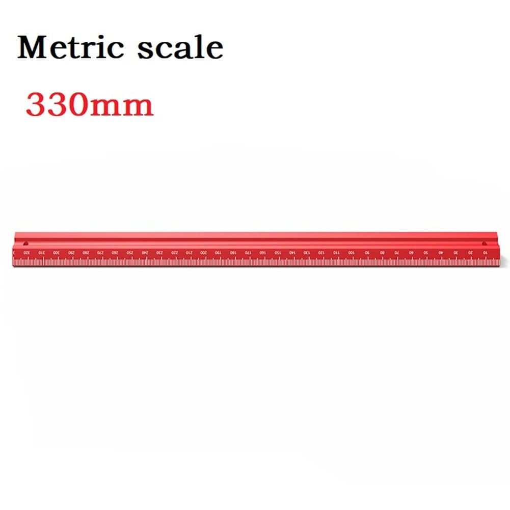 330mm Aluminum Alloy Woodworking Scale Ruler Carpentry Measuring ...