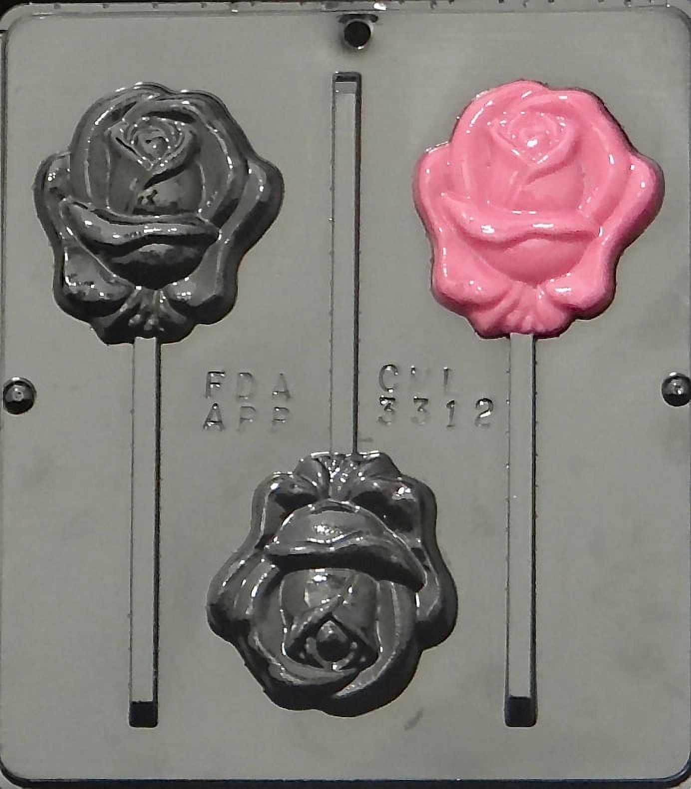 3312 Rose Lollipop Chocolate Candy Mold - Walmart.com