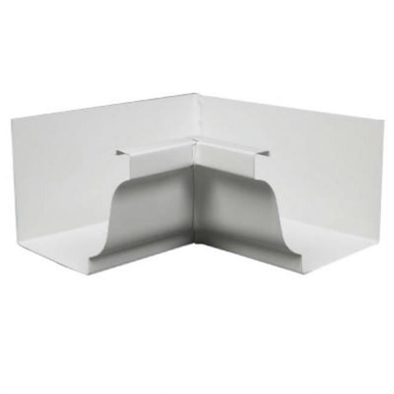 33201 Gutter Inside Mitre, White Galvanized Steel - 5 in - Walmart.com