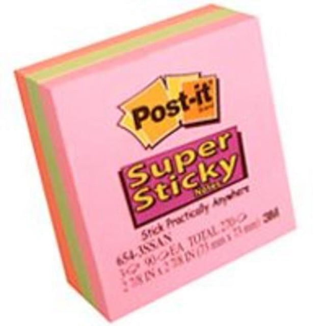 3321-SSAN Post-it Marrakesh Collection Super Sticky Notes, 3" x 3 ...