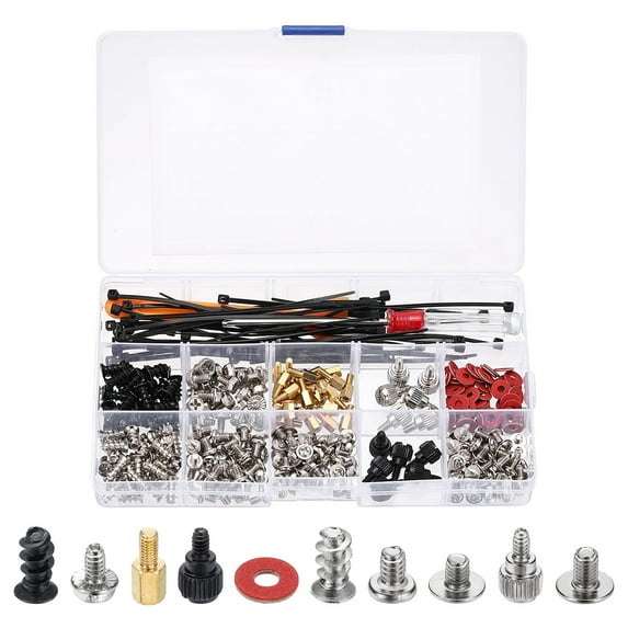 332Pcs Computer Case Fan Screws Kit, Carbon Steel PC Cooling Fan Mount ...