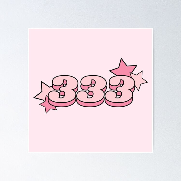 333|Angel Number Poster- Unframed Poster | Wall Art | Perfect For Home ...