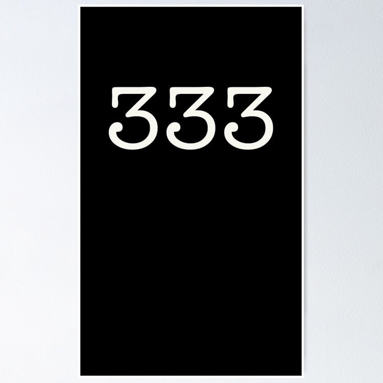 333 Numerology Twin Flame Poster- Unframed Poster | Wall Art | Perfect ...