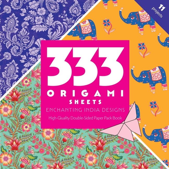 333 Origami Sheets Enchanting India Designs: High-Quality Double-Sided ...