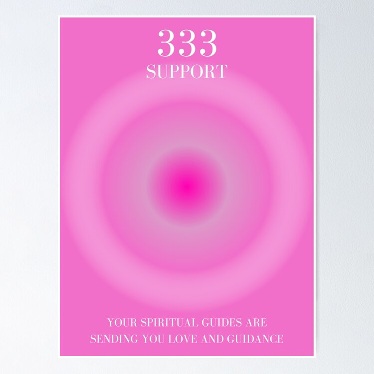 333 angel number aura UNFRAMED Poster, 12x18 - Walmart.com