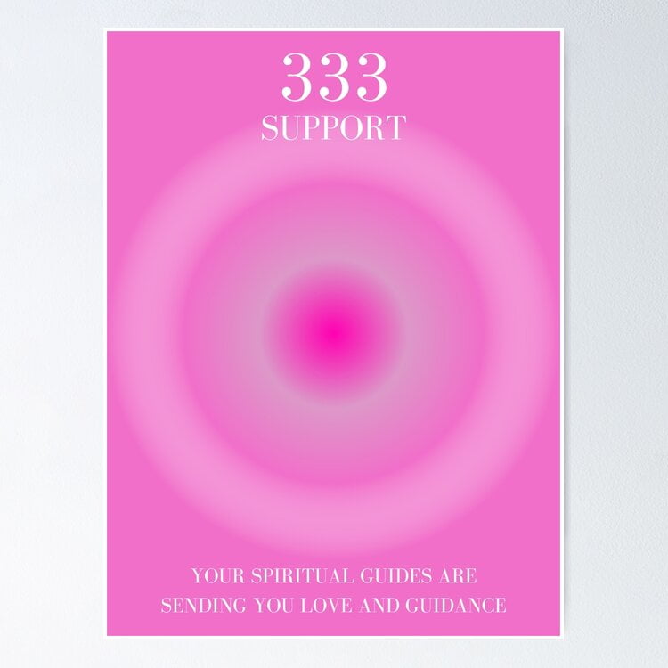 333 angel number aura UNFRAMED Poster, 24x36 - Walmart.com