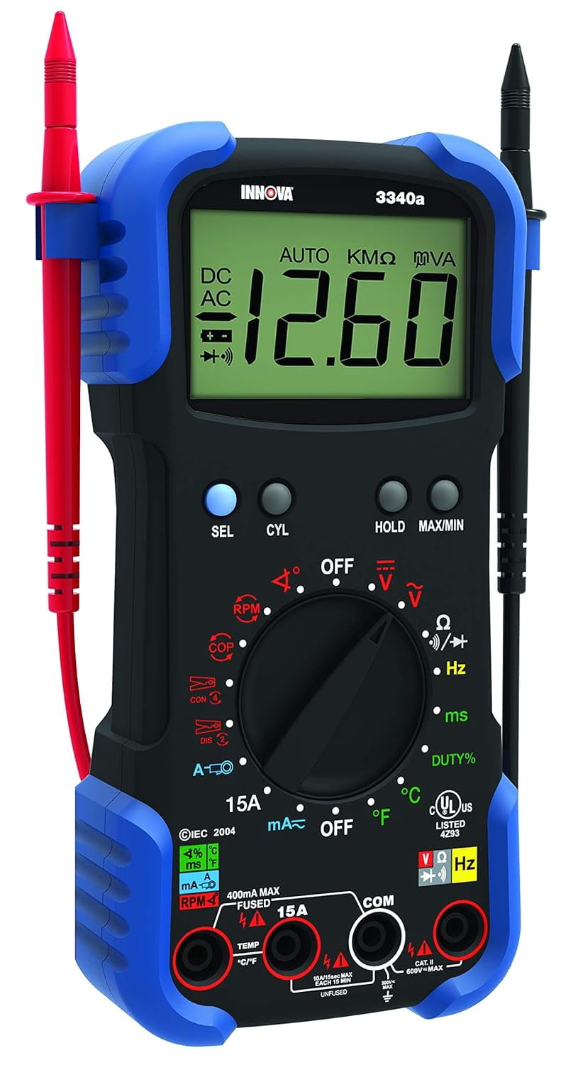 3340 Professional Automotive Digital Multimeter, Black - Walmart.com