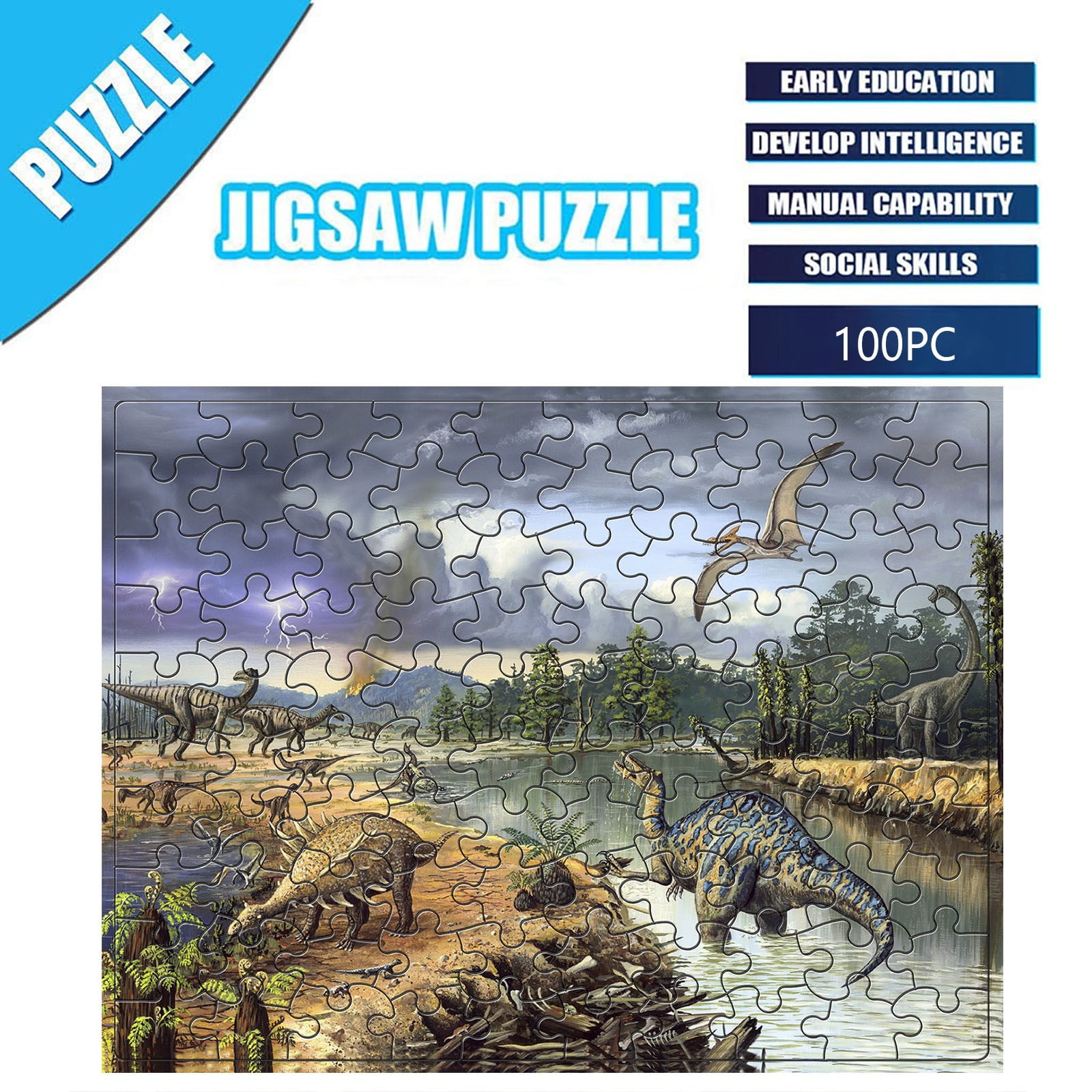 33400 100 Pcs Adult And Ahildren's Intellectual Development Puzzle Toy ...