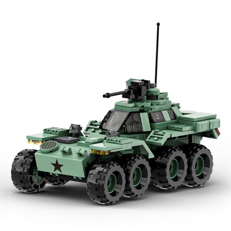 335-381Pcs Bricks Armored Reconnaissance Car/Anti Aircraft Armored ...
