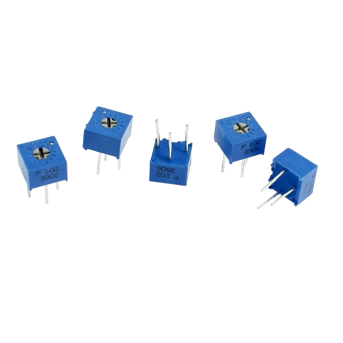 3362P-1-102 1 Turn Cermet Trimmer Potentiometer 1K Ohm 5 Pcs - Walmart.com