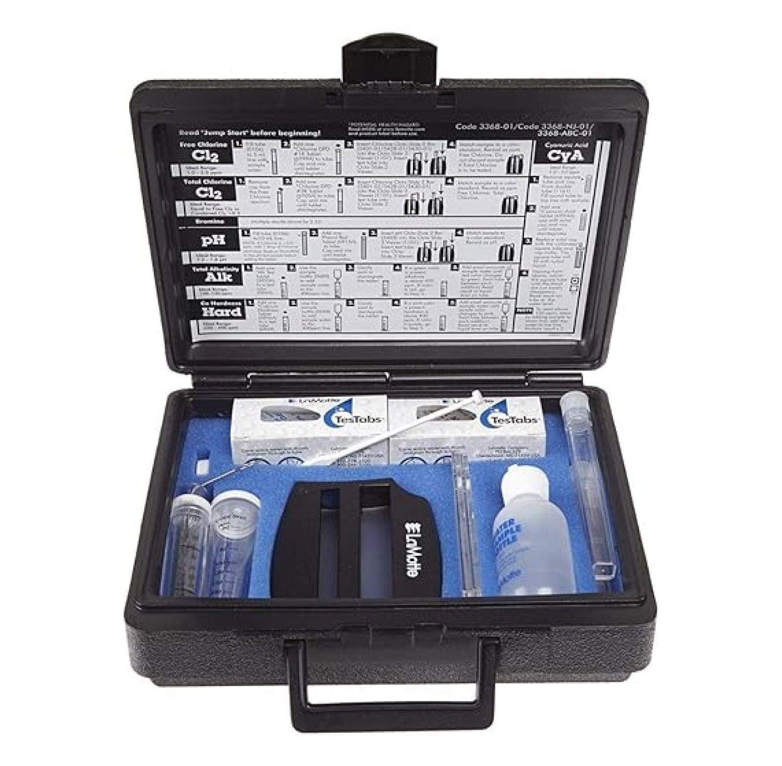 3368-01 Pool MGR Test Kit, 0.2-3.0 ppm Free/Total Chlorine, 6.8-8.2 pH ...
