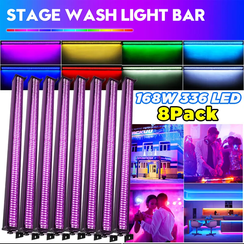 336LED RGB Wall Wash Light Strobe Effect Stage Lighting DMX DJ for ...