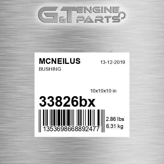 33826BX BUSHING fits McNeilus (New OEM) - Walmart.com