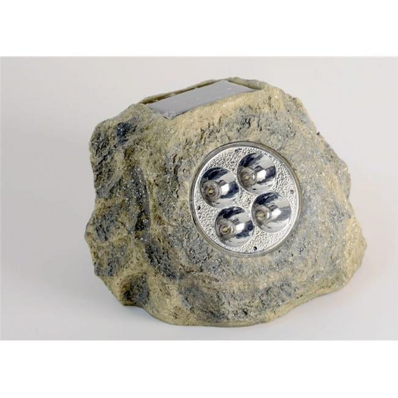 33847-4 Solar Power Rock Spot Lights, Set of 4 - Grey - Walmart.com