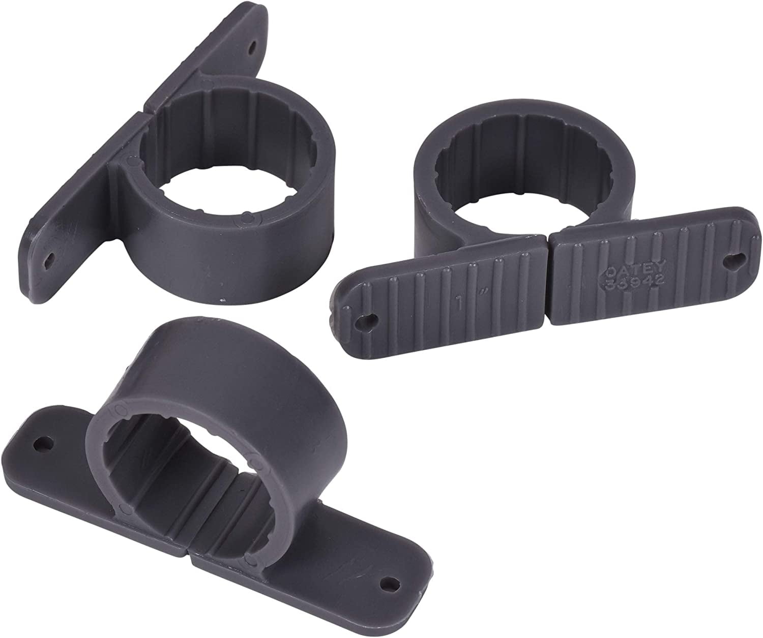 33877 Standard Pipe Clamps, 1", Gray - Walmart.com