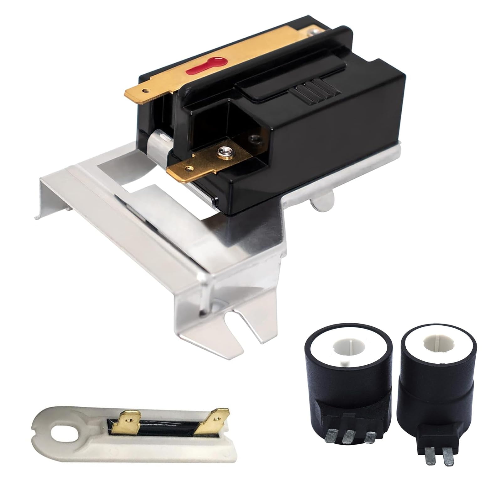 338906 Dryer Flame Sensor & 279834 Gas Valve Ignition Solenoid Coil Kit ...