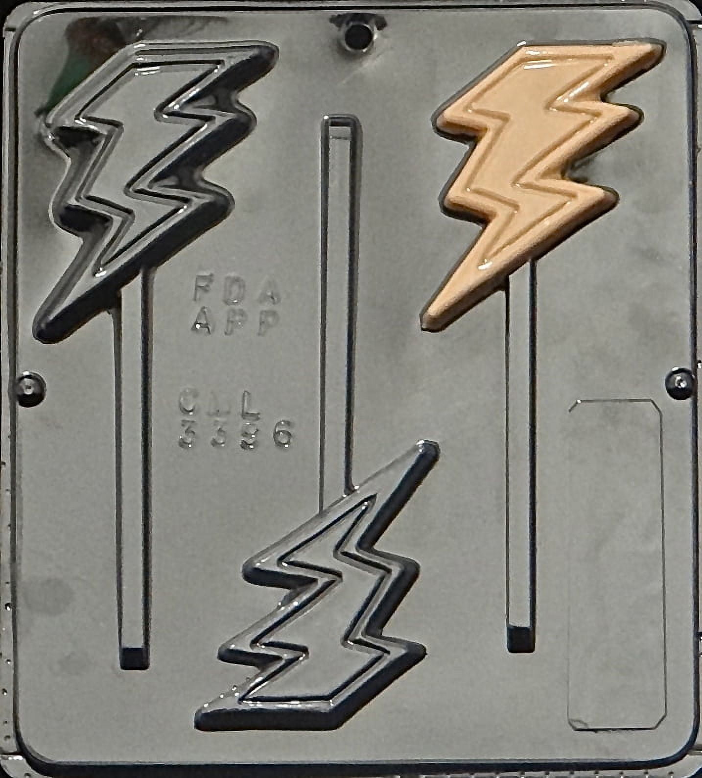 3396 Lightning Bolt Lollipop Chocolate Candy Mold - Walmart.com