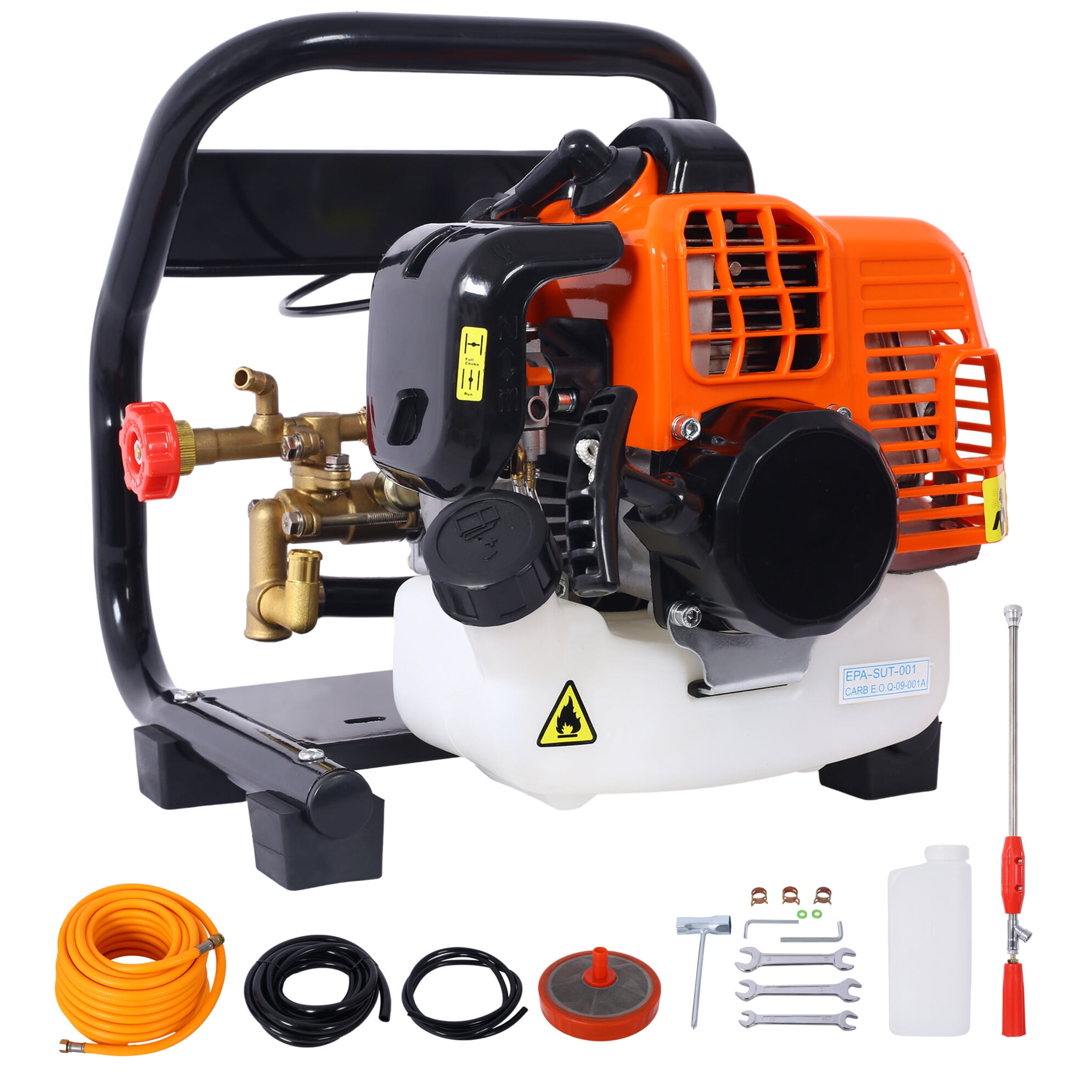 33CC Gas Powered Portable High Pressure Sprayer, 1.5HP 2-Stroke ...